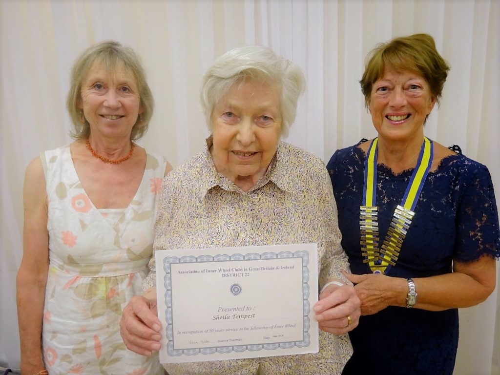 50 Years of Service with Inner Wheel – The Inner Wheel Club of Mansfield